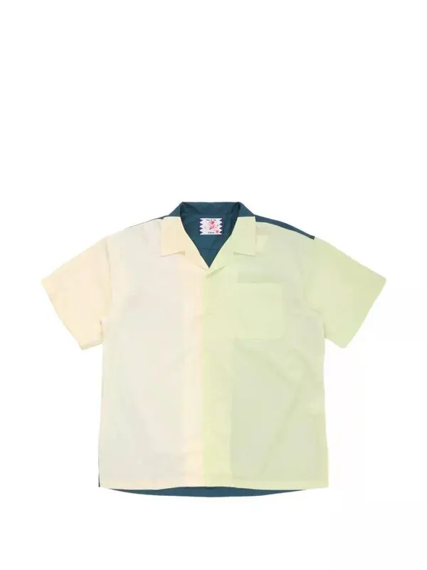SON OF THE CHEESE Colour-block Short-sleeve Shirt - Neutrals