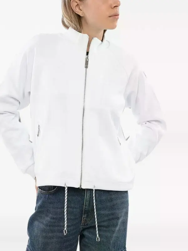 John Richmond Logo-embroidered Drawstring Sweatshirt