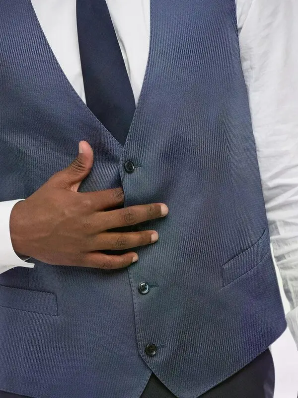 Corneliani Textured-finish Silk Waistcoat