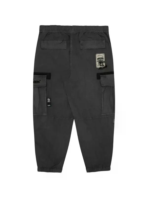 AAPE BY *A BATHING APE Moonface Patch Cargo Pants - Black