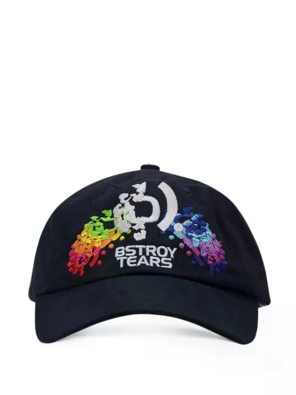 DENIM TEARS X Bstroy Rainbow Logo-embroidered Baseball Cap - Blue