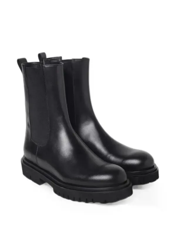 ANNA F. Leather Ankle Boots