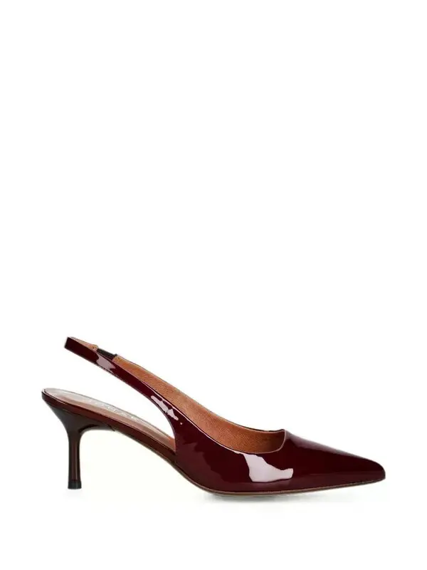 JONAK PARIS Diamantine Patent Leather Slingback Pumps