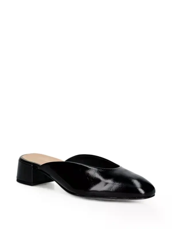 JONAK PARIS Patent Finish Leather Mules
