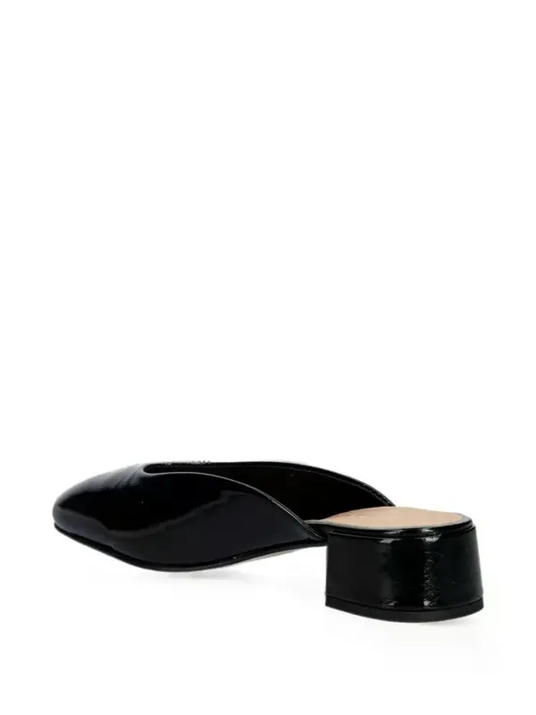 JONAK PARIS Patent Finish Leather Mules