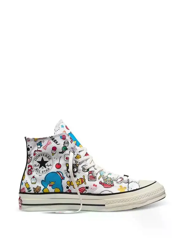CONVERSE X Hello Kitty And Friends Chuck 70 Stickers Sneakers - White