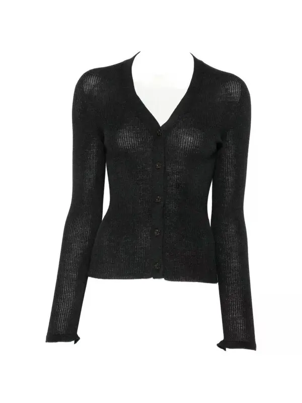Cecilie Bahnsen Ribbed-knit V-neck Cardigan