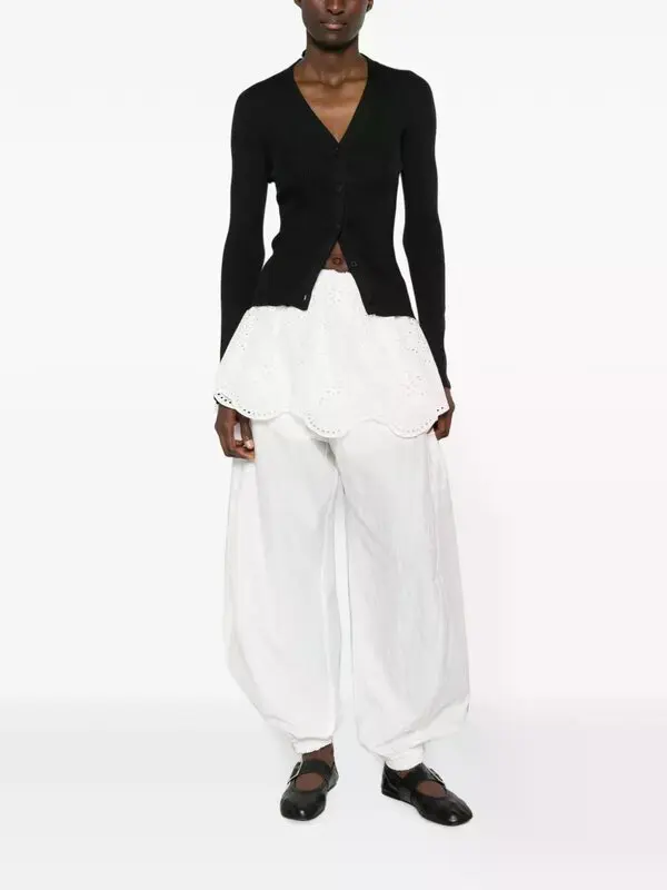 Cecilie Bahnsen Ribbed-knit V-neck Cardigan