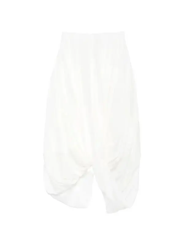 TOTEME Asymmetric Midi Skirt - White