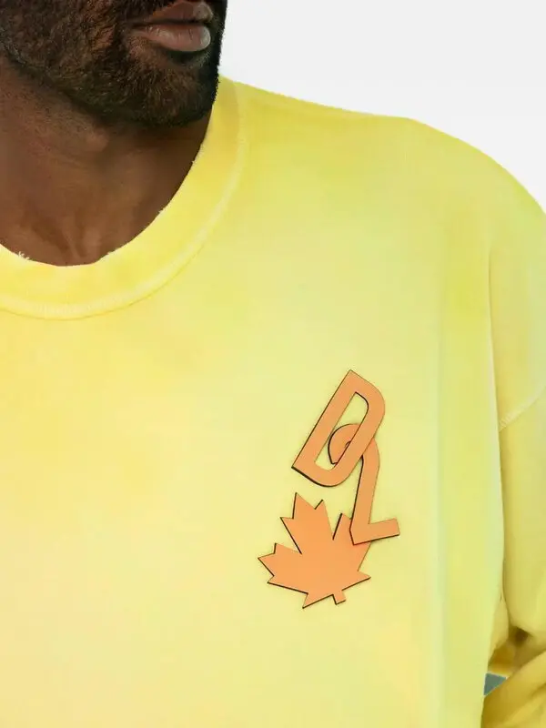 Dsquared2 Cotton Logo Detail Sweatshirt
