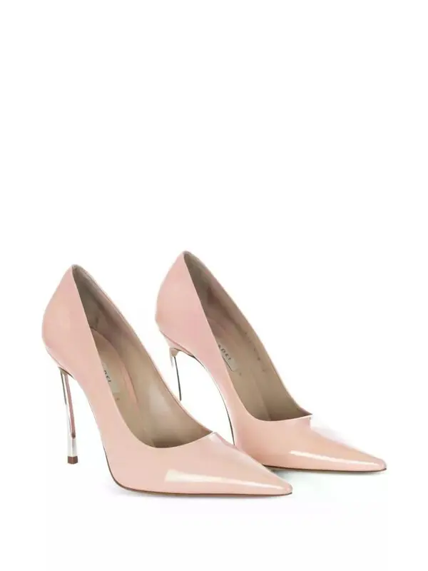 Casadei Blade Patent Leather Heeled Pumps - Pink