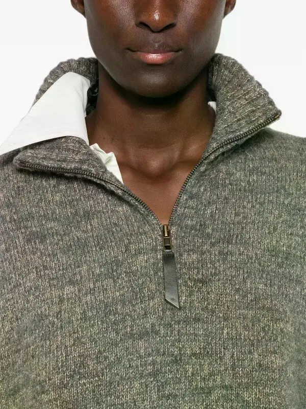 MAISON MARGIELA Quarter-zip Knitted Sweater