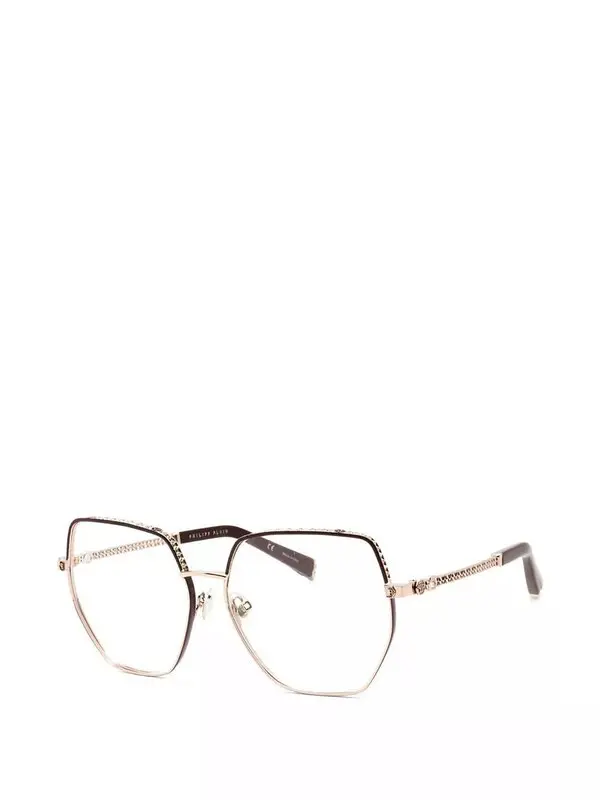 Philipp Plein Geometric Frame Eyeglasses