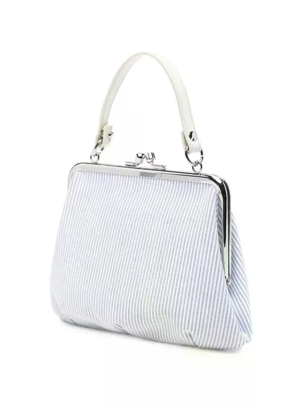 VIVIENNE WESTWOOD Granny Frame Striped Tote Bag