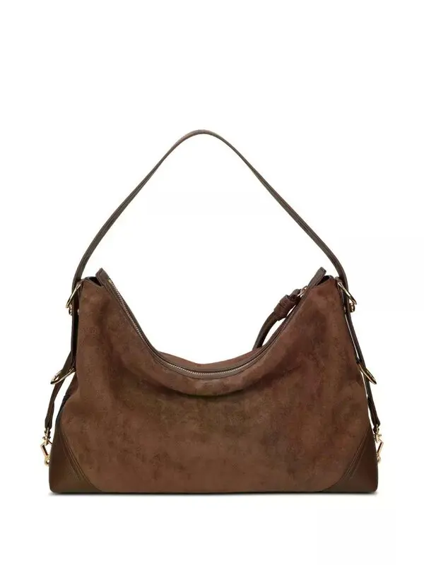 Moschino Logo-appliqué Shoulder Bag - Brown