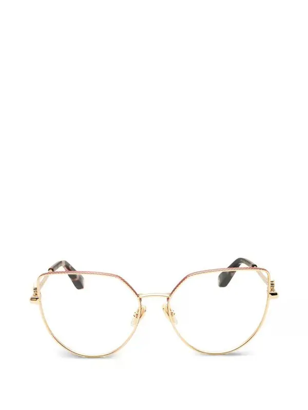 Roberto Cavalli Tone Cat Eye Eyeglasses - Gold