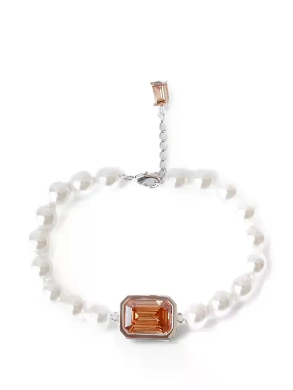 IZABEL DISPLAY Crystal-embellished Faux Pearl Bracelet