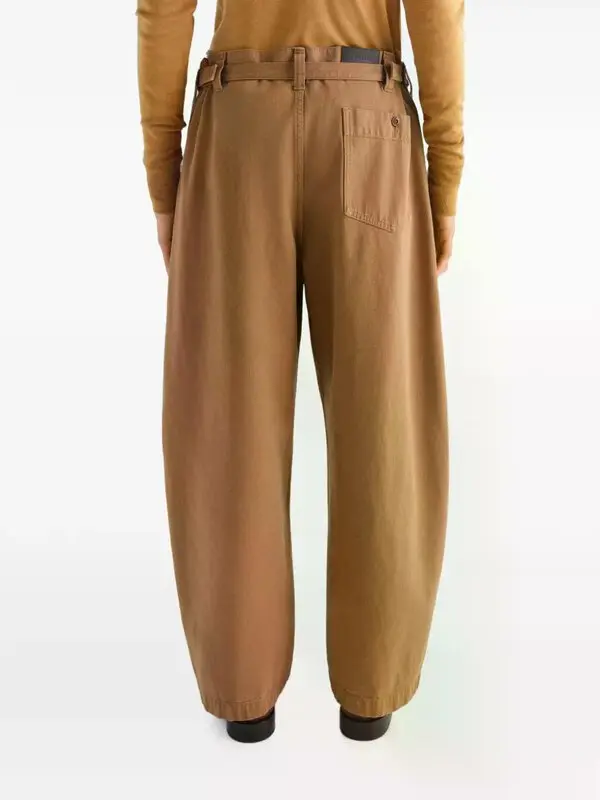 LEMAIRE Oversized Workwear Pants In Garment Dyed Broken Twill