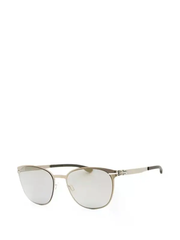 IC! BERLIN Andrea Round-frame Mirrored Sunglasses - Gold