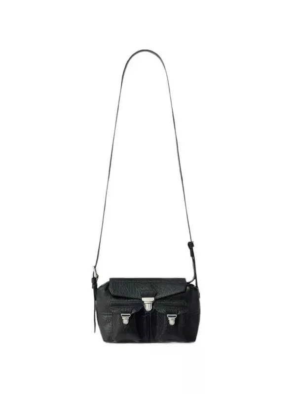 LEMAIRE Mini Soft Gear Bag In Bubble Lambskin - Black