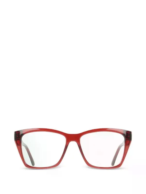FERRAGAMO Square Frame Eyeglasses - Red