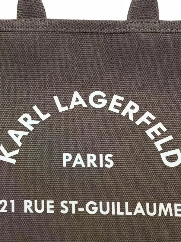 Karl Lagerfeld Logo-print Canvas Tote Bag