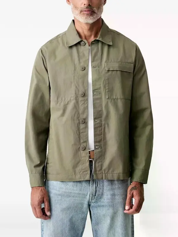 Barbour Sherburn Button-down Chest-pocket Overshirt - Green