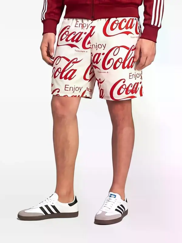 Adidas X Coca-cola Logo-print Shorts