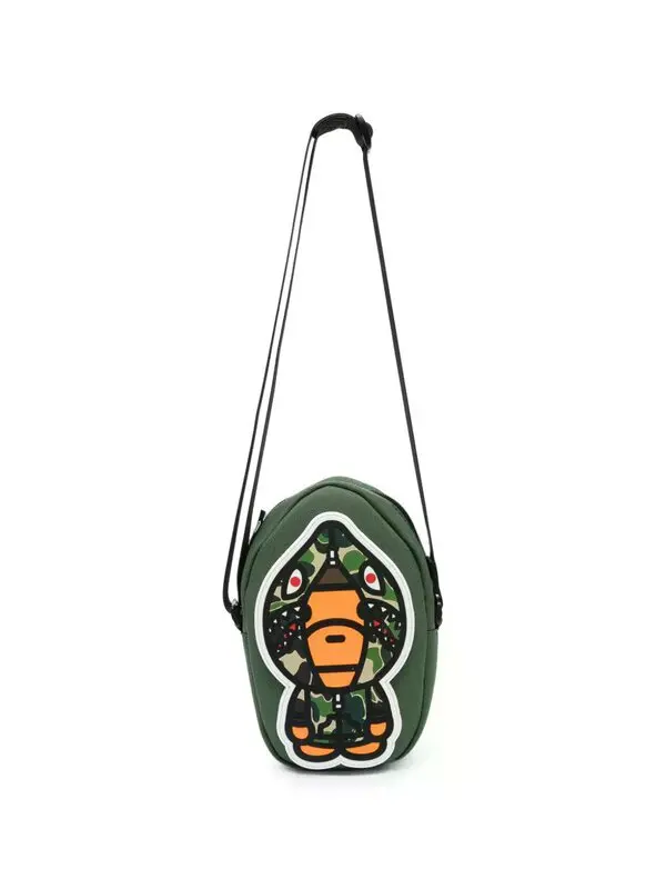 A BATHING APE Baby Milo Shark Messenger Bag