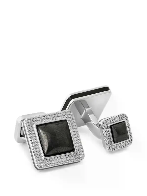 Tateossian Mother-of-pearl Polished Cufflinks - Silver