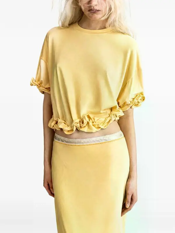 SEEN USERS Twombly Bloom Ruffled T-shirt