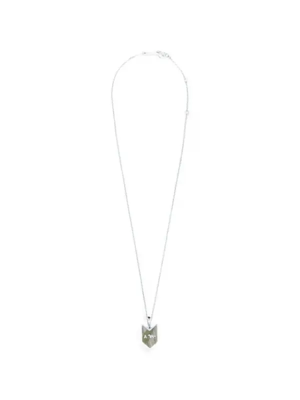 Maison Kitsuné X A. Society Fox-motif Pendant Necklace - Silver