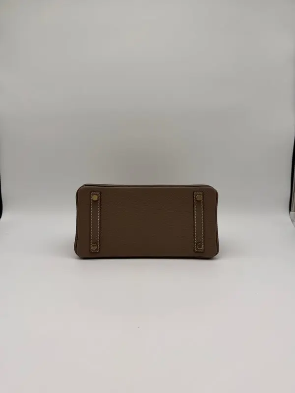 Hermès Birkin 25cm Etoupe Togo Leather With Gold Hardware - Brown