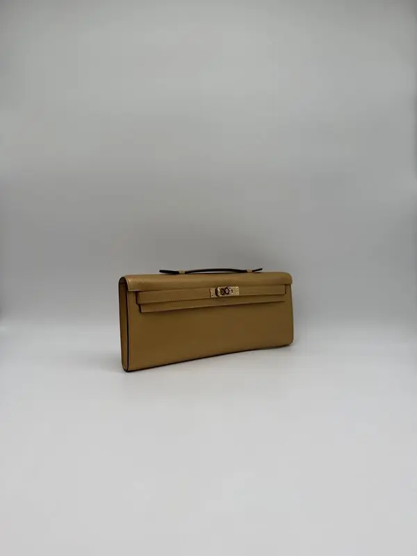 Hermès Kelly Chamkilight Dore Chevre Permabrass Hardware