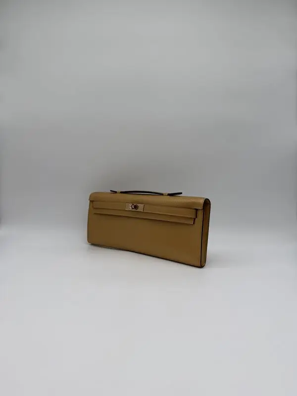 Hermès Kelly Chamkilight Dore Chevre Leather With Permabrass Hardware