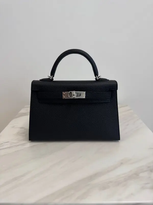 Hermès Kelly 20cm Bag In Epsom Leather With Palladium Hardware - Multi