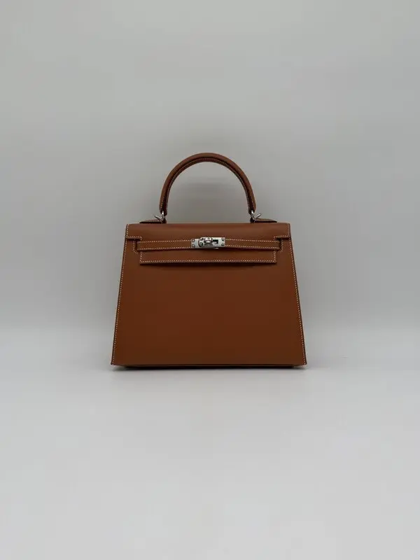 Hermès Kelly 25cm Gold Madame Palladium Hardware