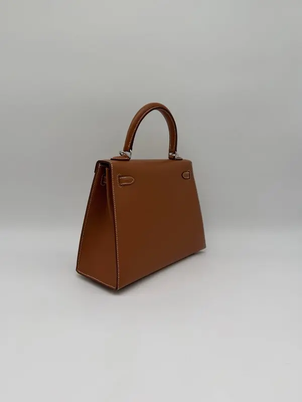 Hermès Kelly 25cm Gold Madame Palladium Hardware