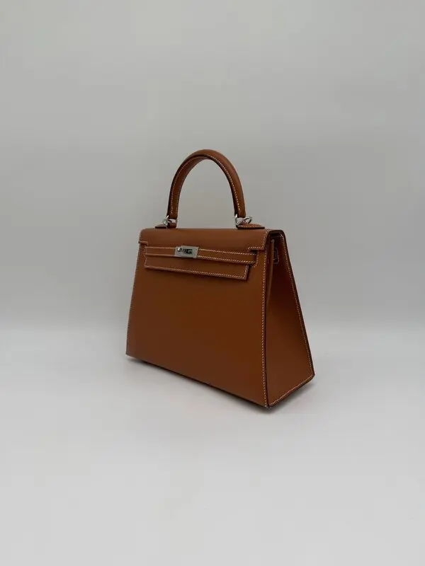 Hermès Kelly 25cm Gold Madame Palladium Hardware