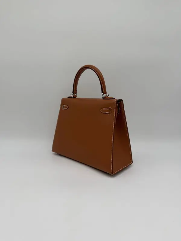 Hermès Kelly 25cm Gold Madame Palladium Hardware