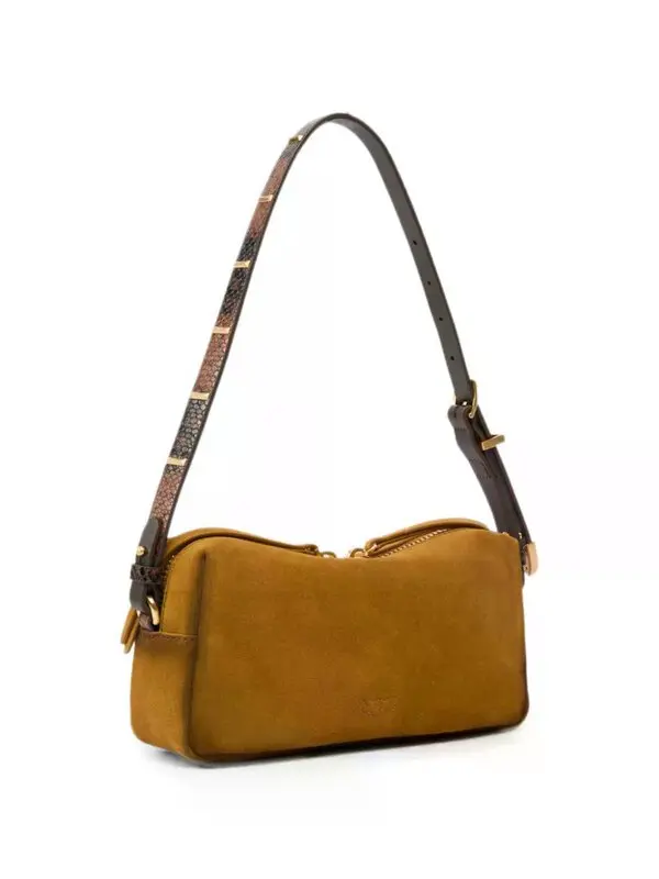Pinko Boston Suede Shoulder Bag