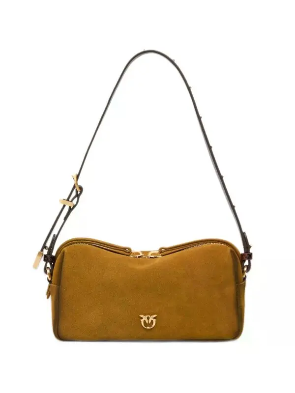 Pinko Boston Suede Shoulder Bag - Brown