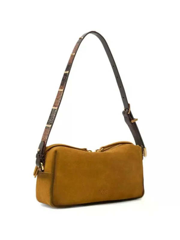 Pinko Boston Suede Shoulder Bag - Brown