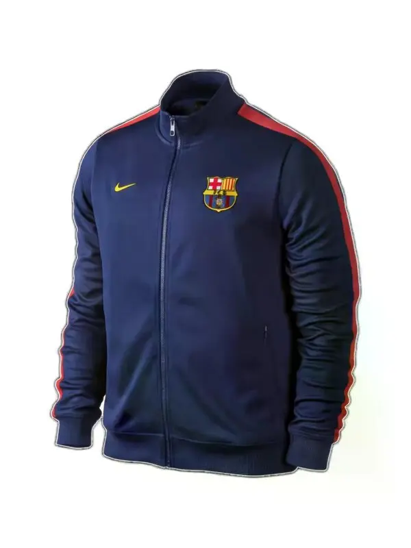 Nike Fc Barcelona Logo-patch Sweatshirt - Blue