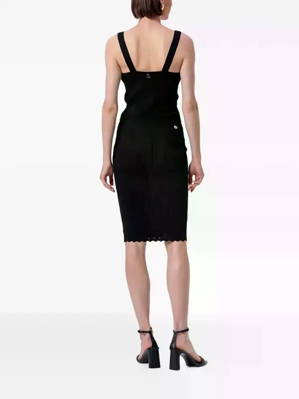 FRACOMINA Scalloped Cable-knit Skirt - Black
