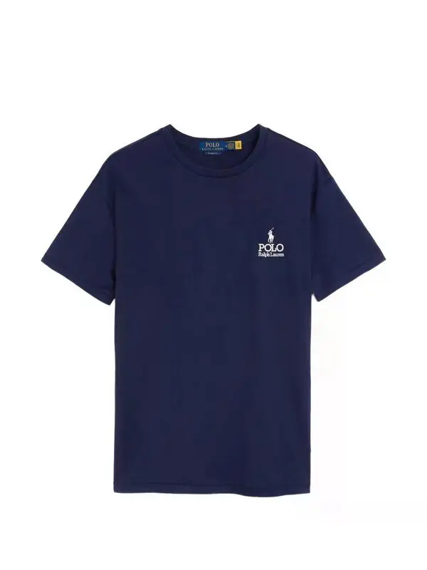Polo Ralph Lauren Logo-embroidered Short-sleeve T-shirt - Blue