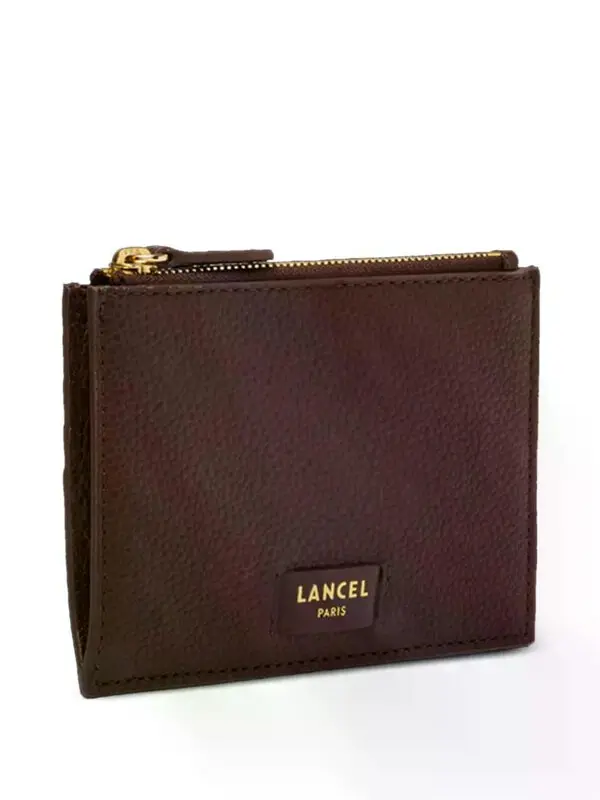 LANCEL L Ninon Grained Leather Card Holder