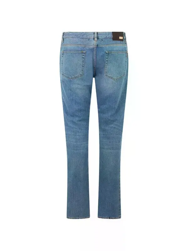 MOORER Straight-cut Whiskered Jeans