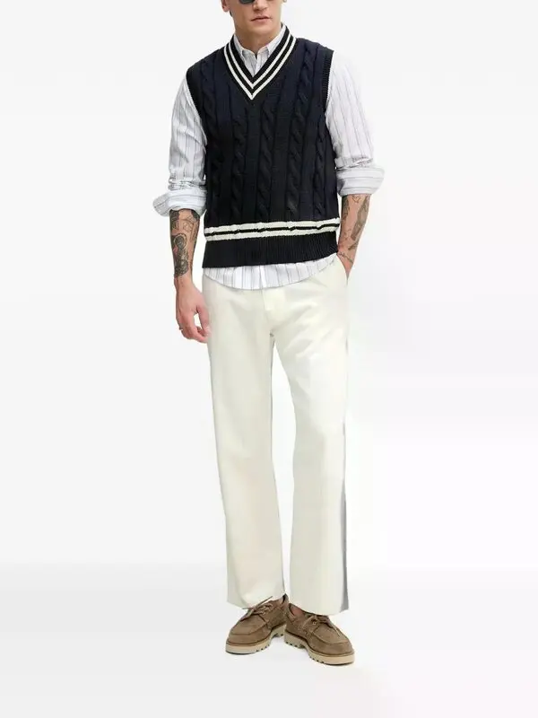 BENETTON Striped Button-down Shirt