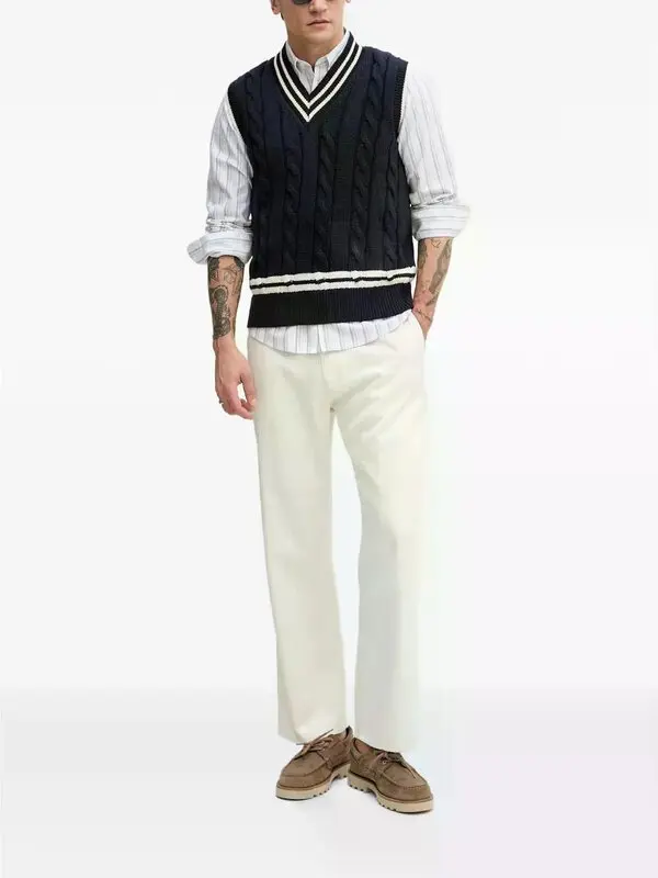 BENETTON Striped Button-down Shirt